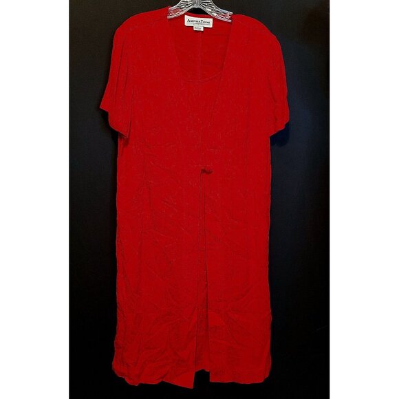 Another Thyme | Dresses | Vintage Red Dress Another Thyme 8s 90s Retro ...